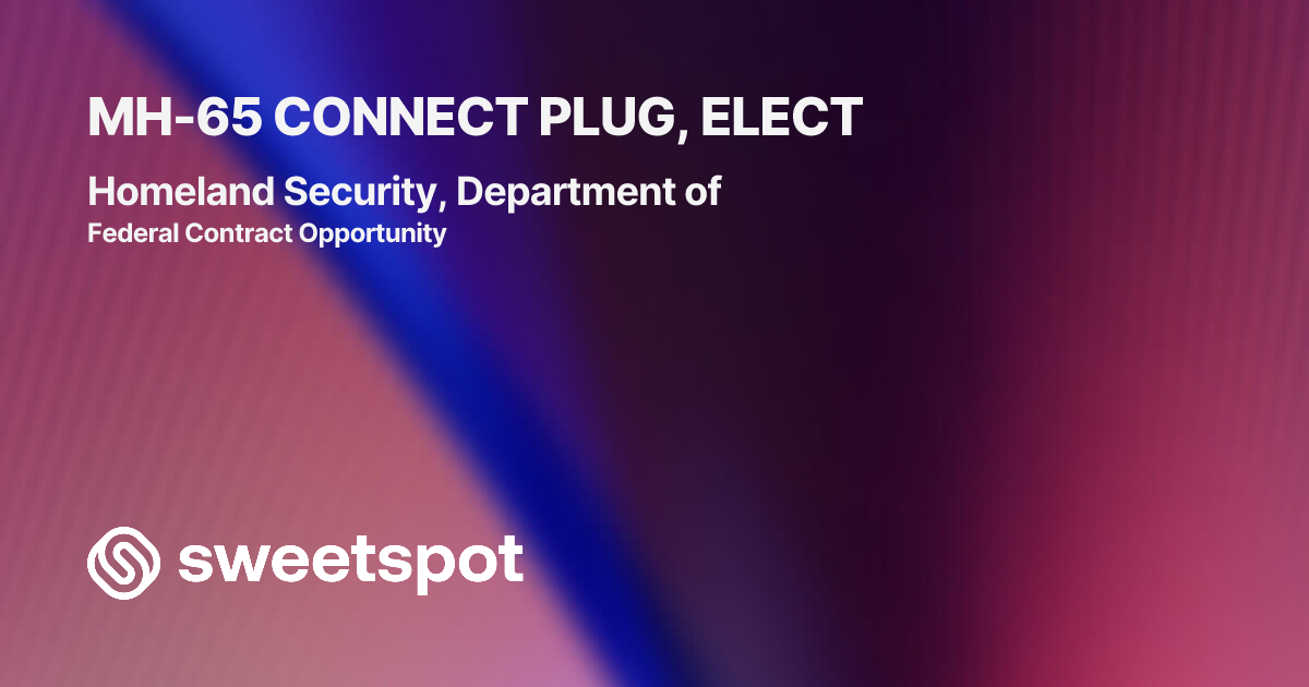 MH-65 CONNECT PLUG, ELECT