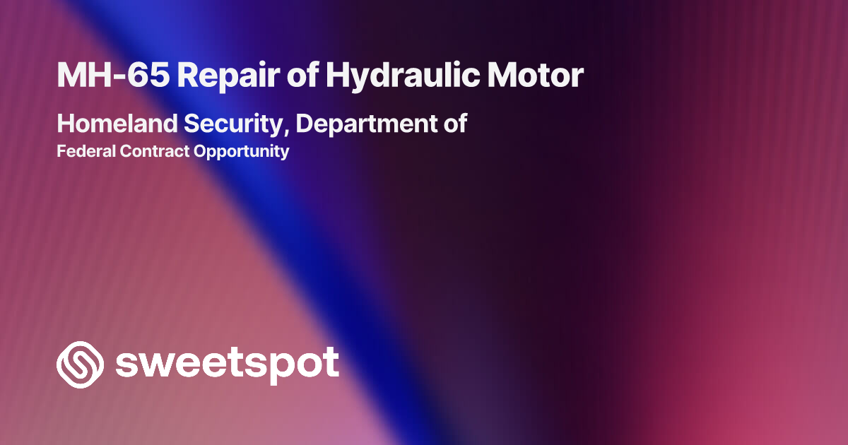 MH-65 Repair of Hydraulic Motor