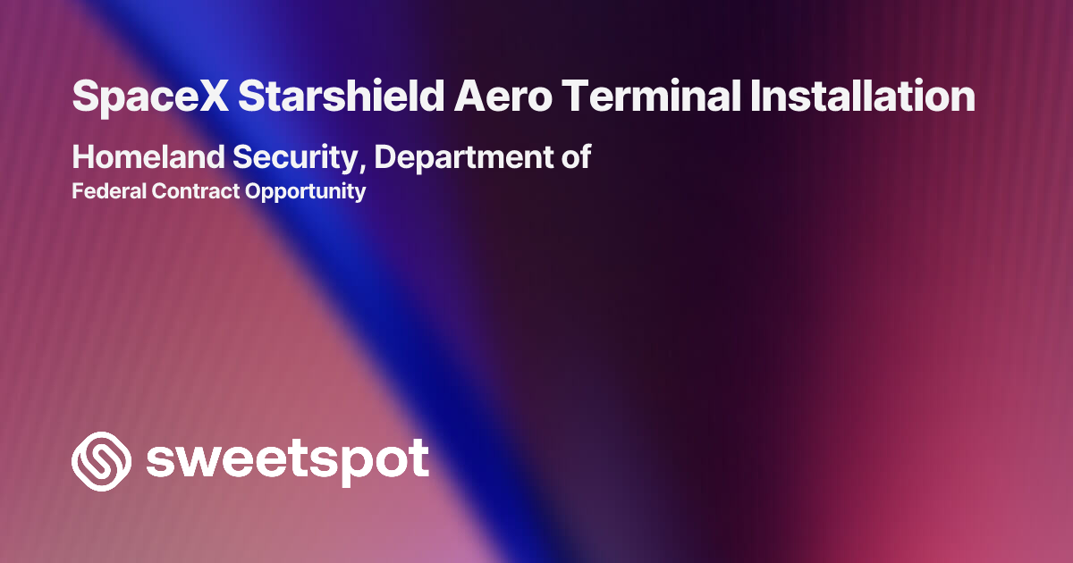 SpaceX Starshield Aero Terminal Installation