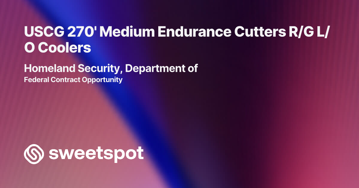 USCG 270' Medium Endurance Cutters R/G L/O Coolers