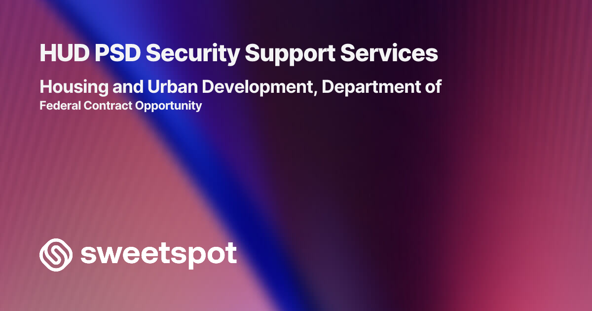 HUD PSD Security Support Services