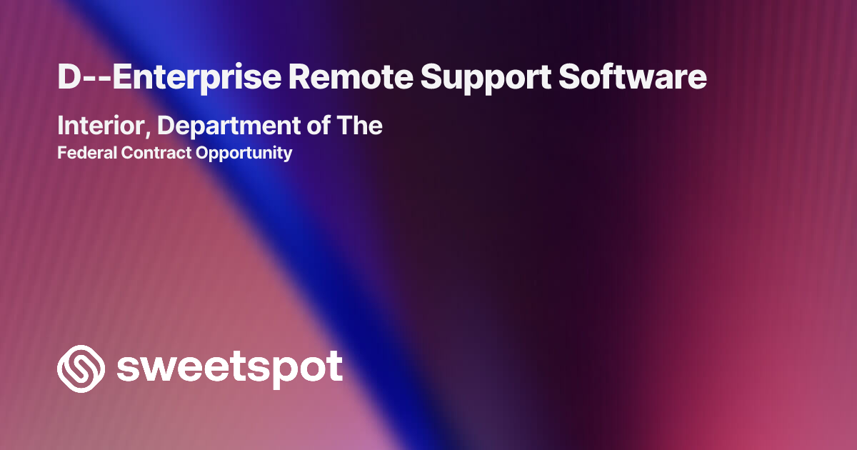 D--Enterprise Remote Support Software