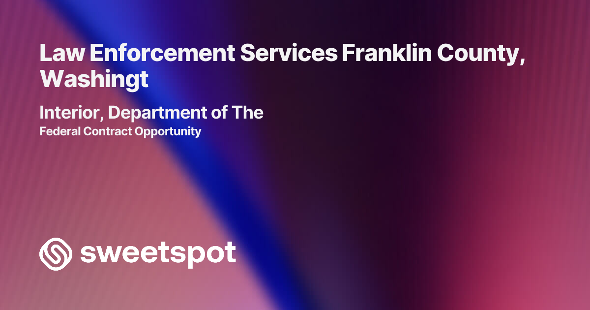 Law Enforcement Services Franklin County, Washingt