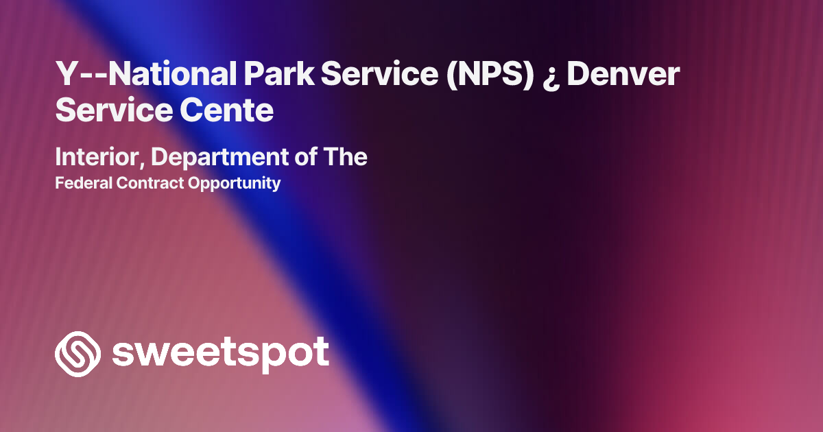 Y--National Park Service (NPS) ¿ Denver Service Cente