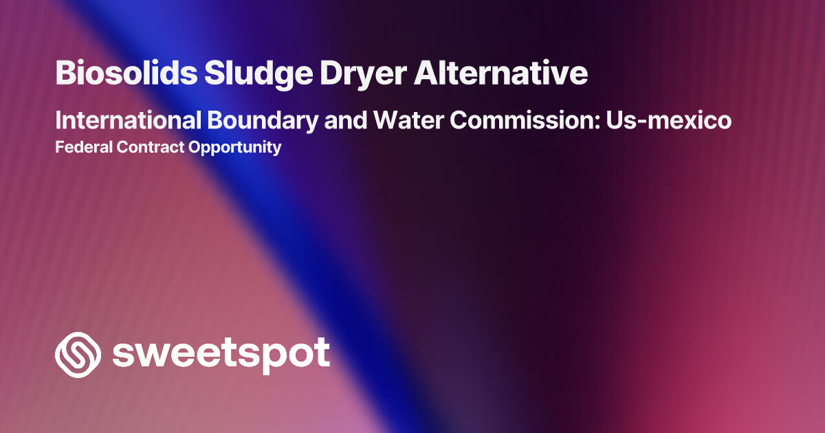 Biosolids Sludge Dryer Alternative
