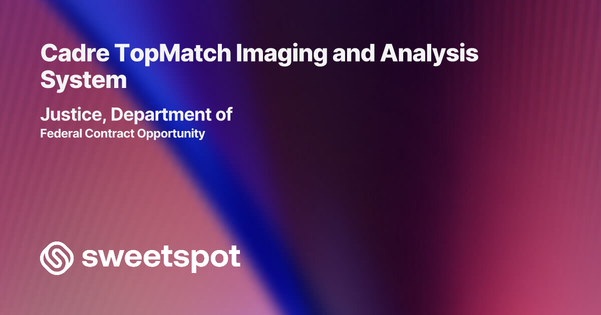 Cadre TopMatch Imaging and Analysis System