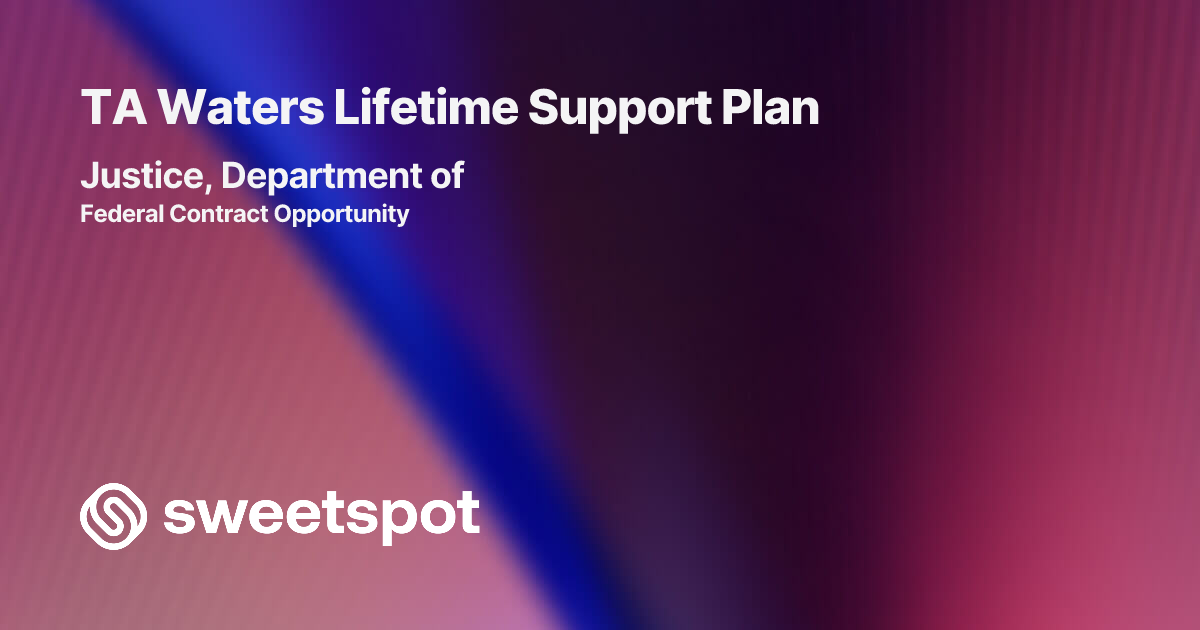 TA Waters Lifetime Support Plan