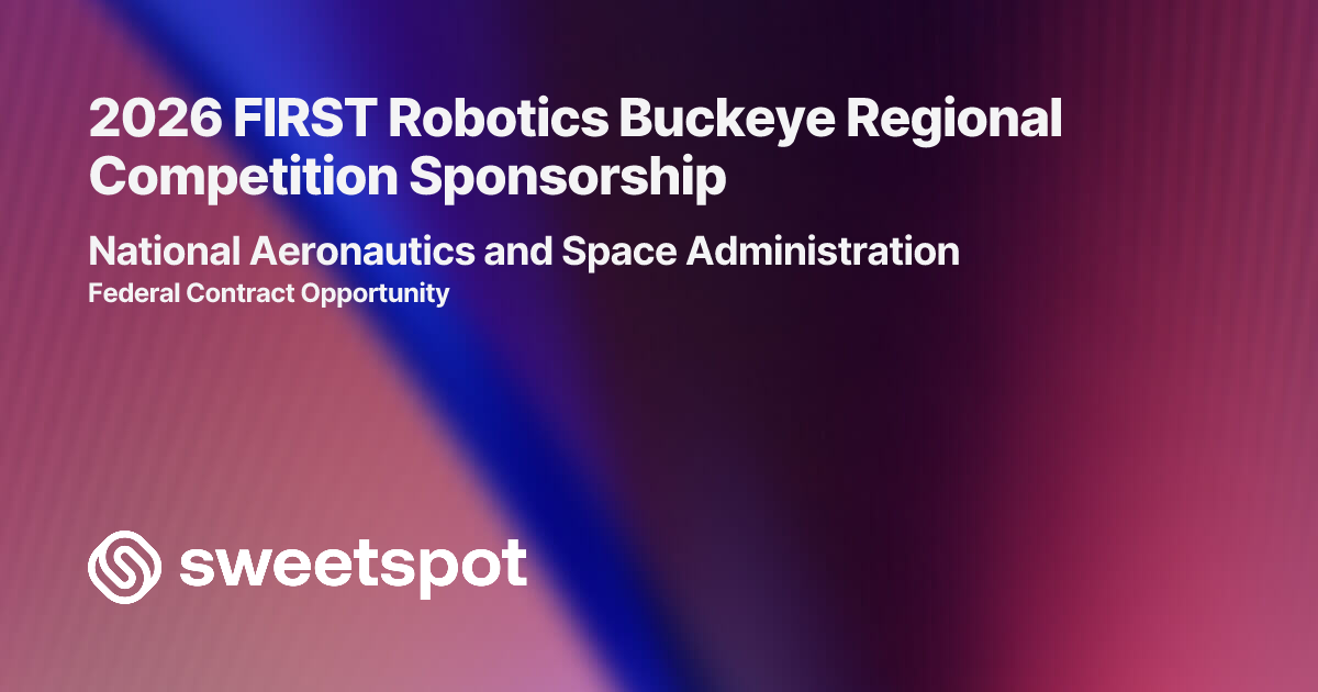2026 FIRST Robotics Buckeye Regional Competition Sponsorship