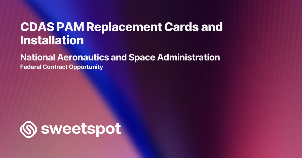 CDAS PAM Replacement Cards and Installation