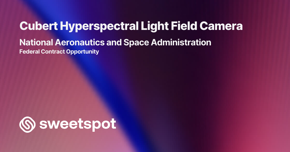 Cubert Hyperspectral Light Field Camera