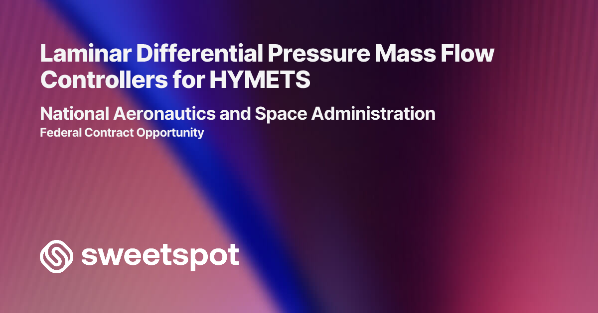 Laminar Differential Pressure Mass Flow Controllers for HYMETS