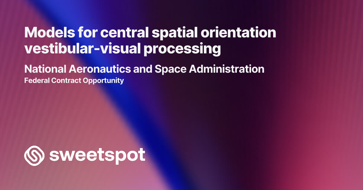 Models for central spatial orientation vestibular-visual processing