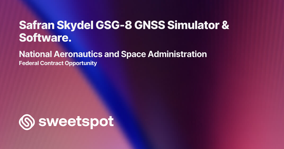 Safran Skydel GSG-8 GNSS Simulator & Software.