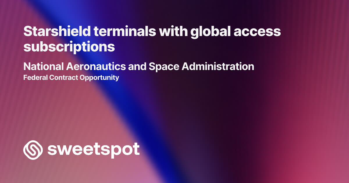 Starshield terminals with global access subscriptions