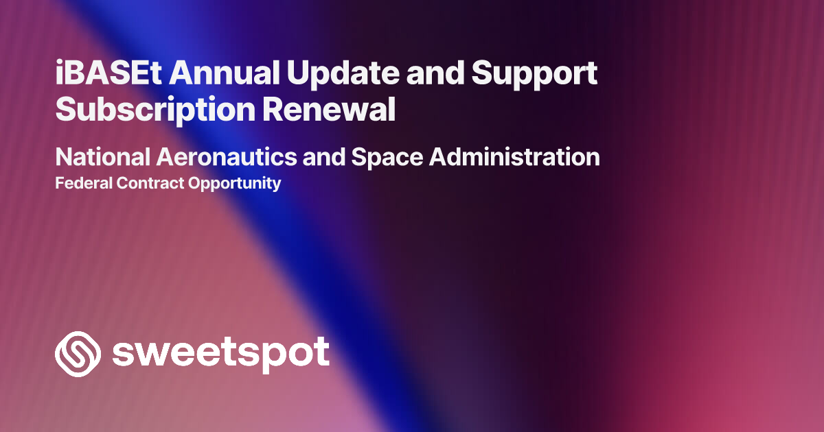 iBASEt Annual Update and Support Subscription Renewal