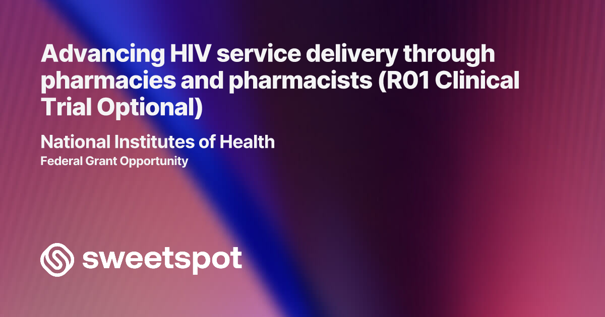 Advancing HIV service delivery through pharmacies and pharmacists (R01 ...
