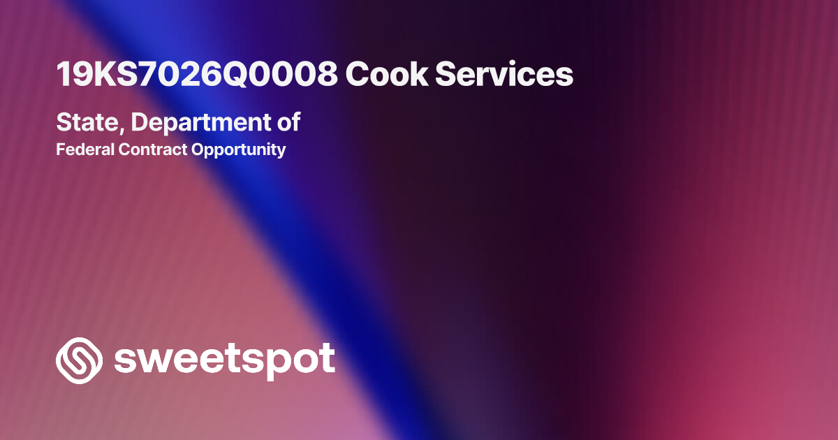 19KS7026Q0008 Cook Services