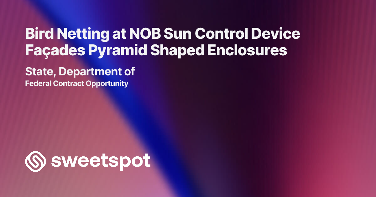 Bird Netting at NOB Sun Control Device Façades Pyramid Shaped Enclosures