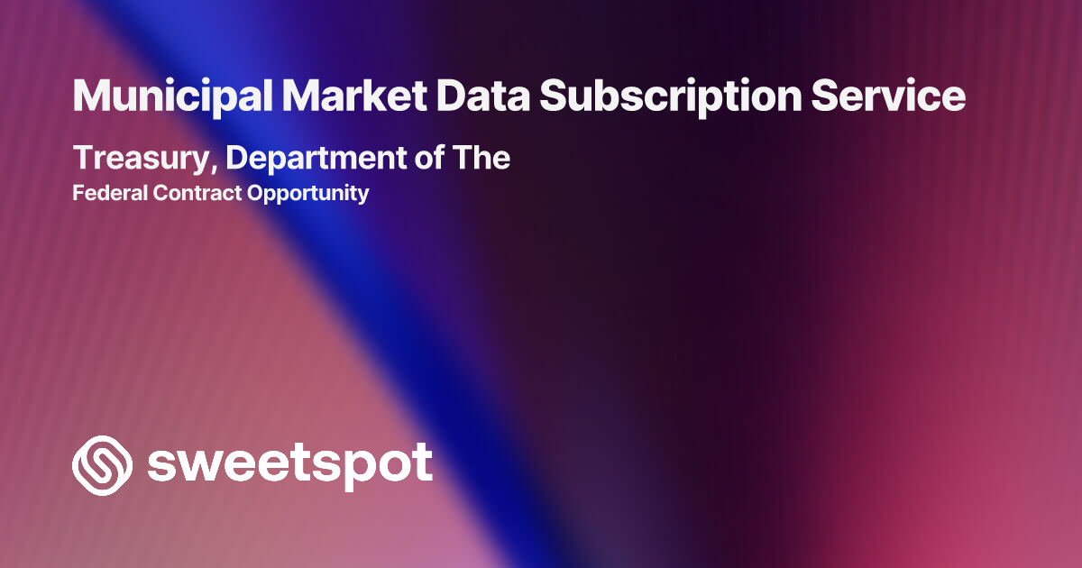 Municipal Market Data Subscription Service