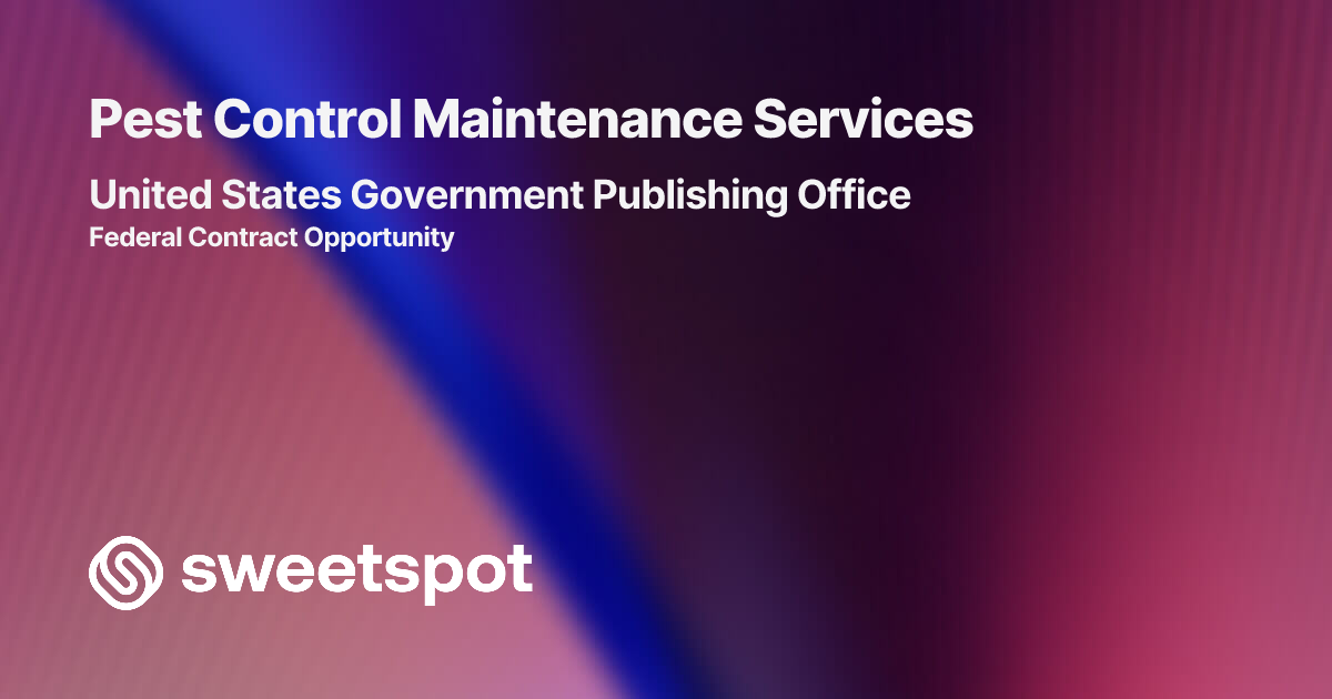 Pest Control Maintenance Services