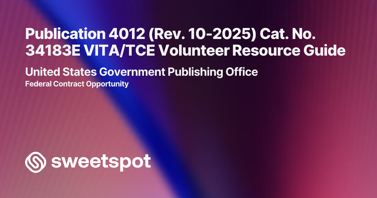 Publication 4012 (Rev. 10-2025) Cat. No. 34183E VITA/TCE Volunteer ...