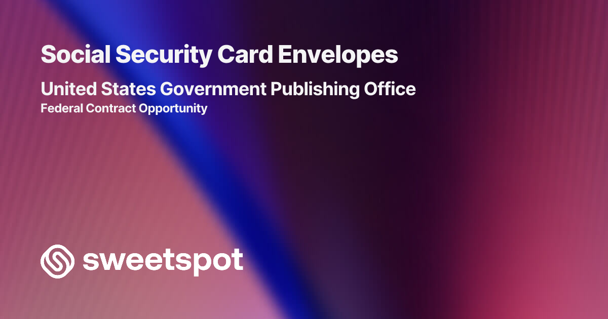 Social Security Card Envelopes
