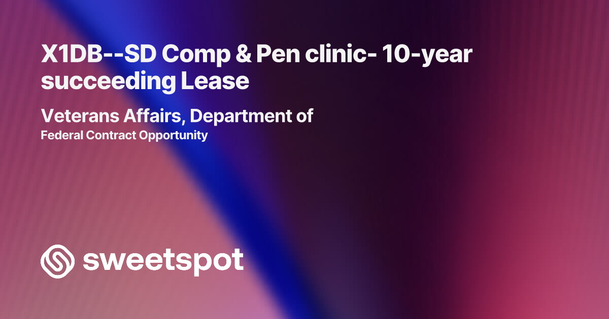X1DB--SD Comp & Pen clinic- 10-year succeeding Lease