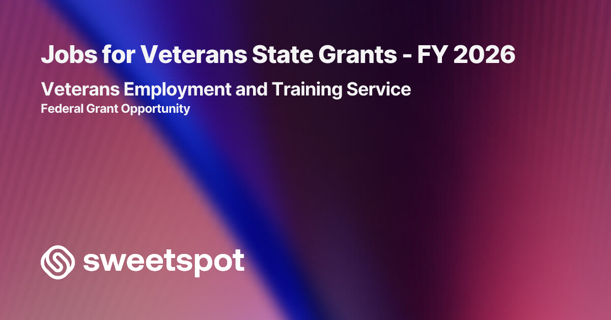 Jobs for Veterans State Grants - FY 2026
